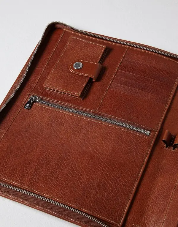 Brunello Cucinelli Zipped Laptop Bag