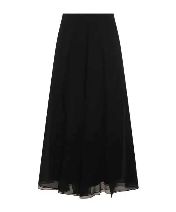 Brunello Cucinelli Pleated Midi Circle Skirt