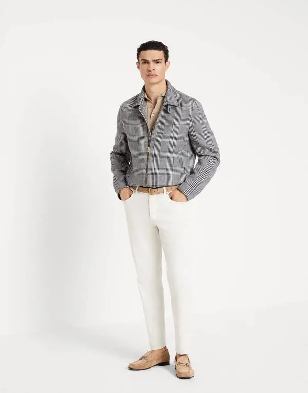 Brunello Cucinelli Short Sleeved Open-knitted Polo Shirt