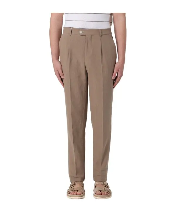 Brunello Cucinelli Slim-cut Chino Trousers - Brown