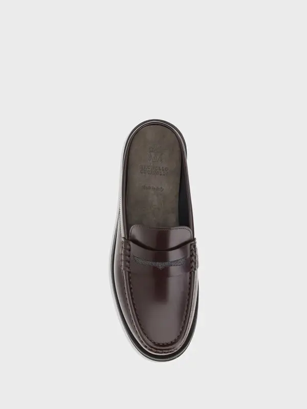 Brunello Cucinelli Sabot Slip-on Loafers