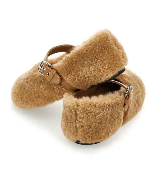 Monnalisa Buckle Fastened Round Toe Ballet Flats