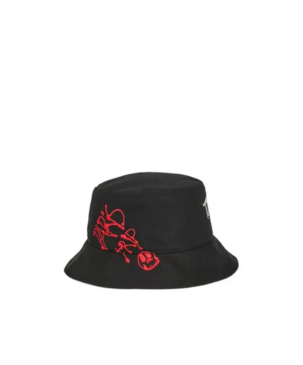 Y3 Embroidered Chito Artwork Bucket Hat