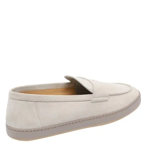 Brunello Cucinelli Round Toe Slip-on Loafers