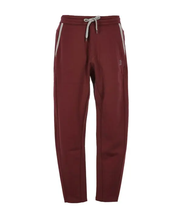 Brunello Cucinelli Logo Detailed Drawstring Joggers - Red