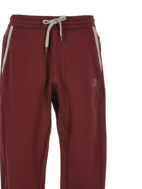 Brunello Cucinelli Logo Detailed Drawstring Joggers