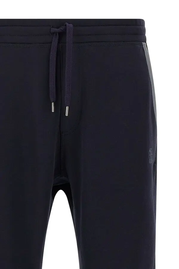 Brunello Cucinelli Logo Detailed Drawstring Joggers