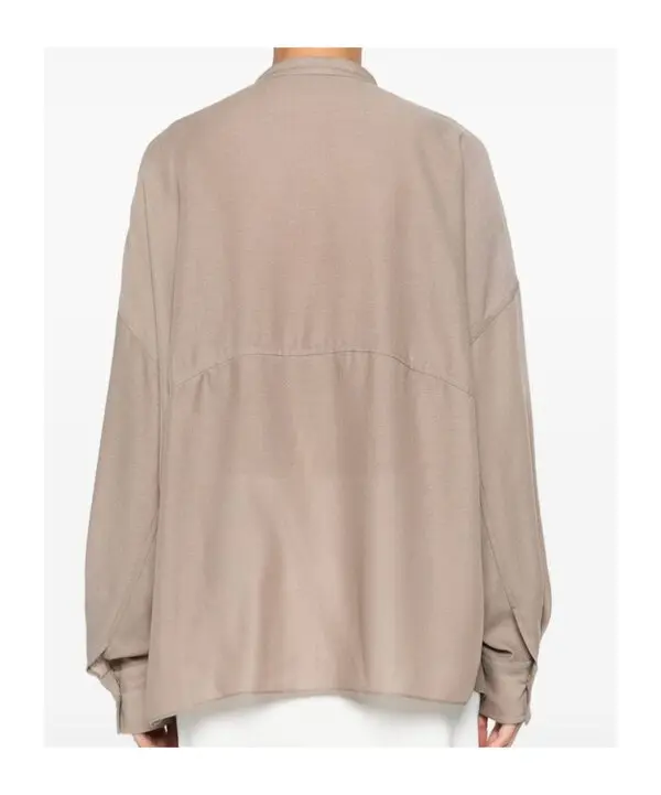 Brunello Cucinelli Stone-embellished V-neck Shirt