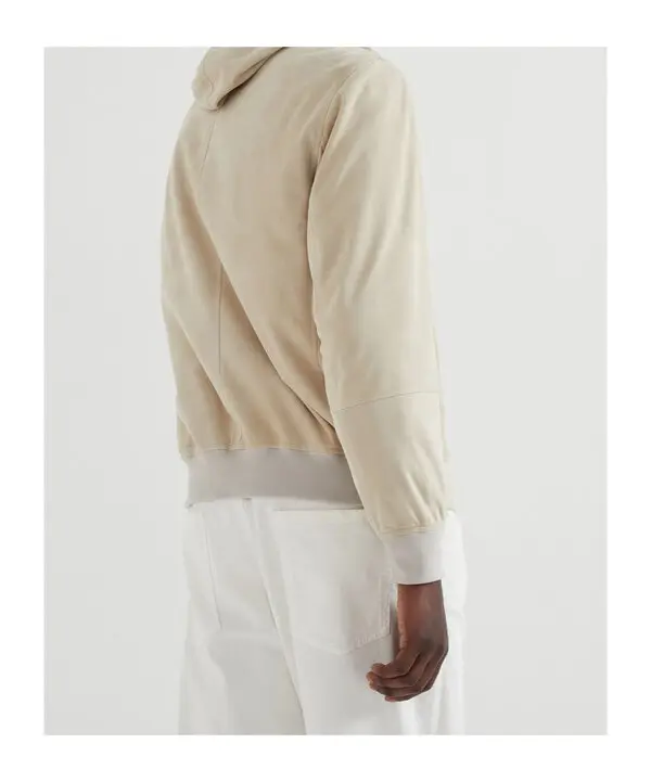 Brunello Cucinelli Zip-up Hooded Sweatshirt - True Color
