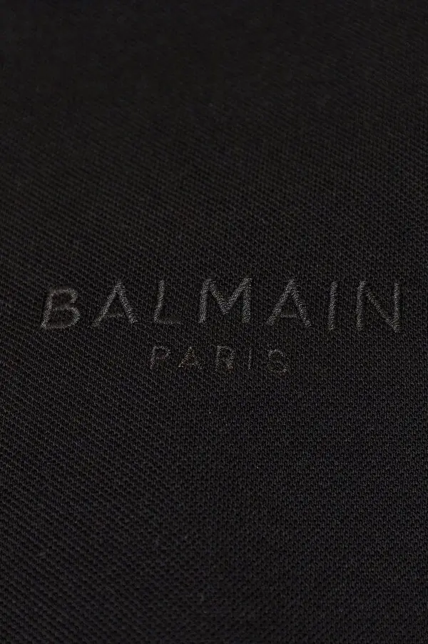 Balmain Logo-embroidered Polo Shirt
