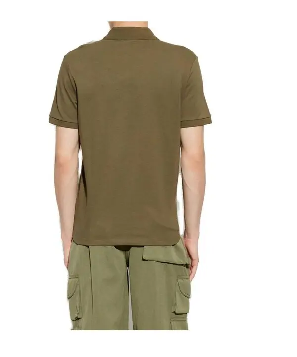 Balmain Logo Detailed Short Sleeved Polo Shirt