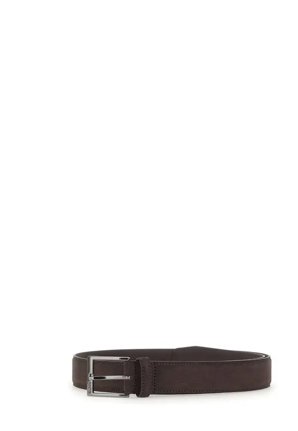 Hugo Boss Suede Pin Buckle Belt