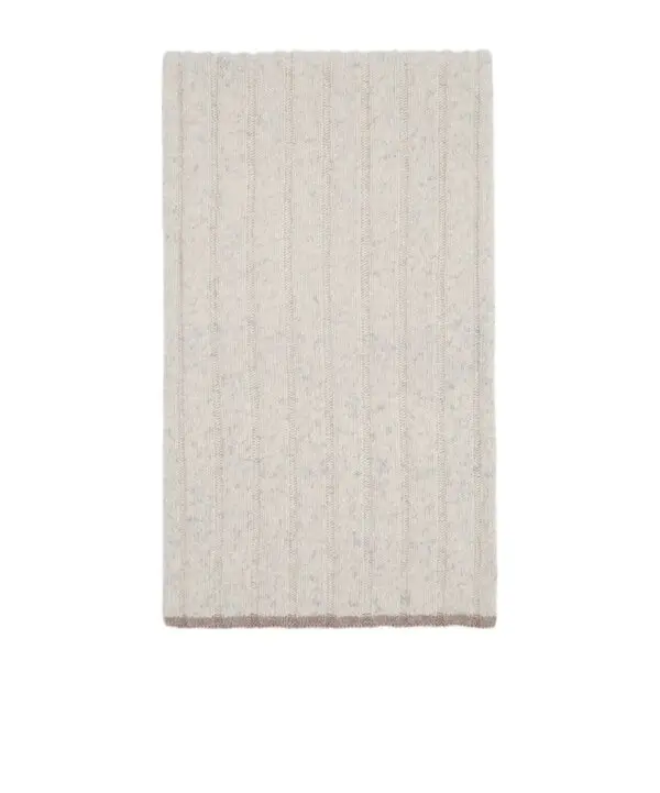 Brunello Cucinelli Ribbed Cashmere Scarf