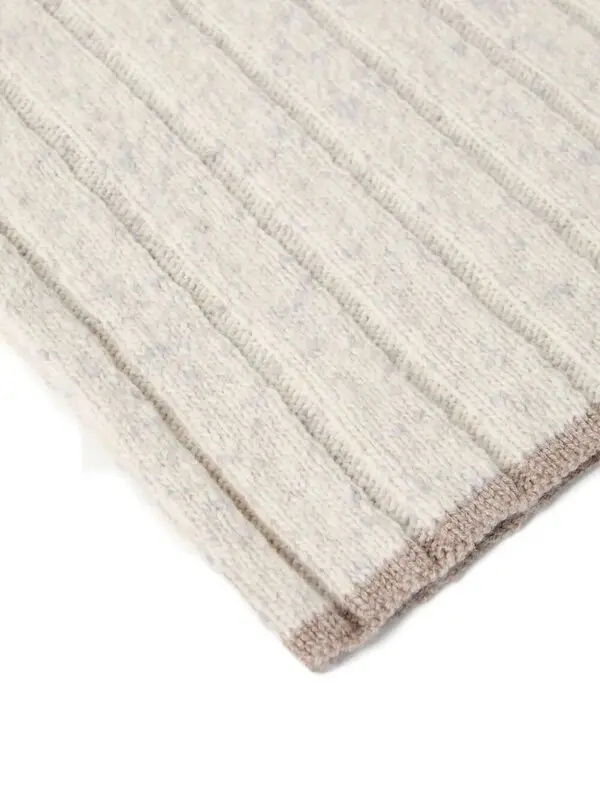 Brunello Cucinelli Ribbed Cashmere Scarf