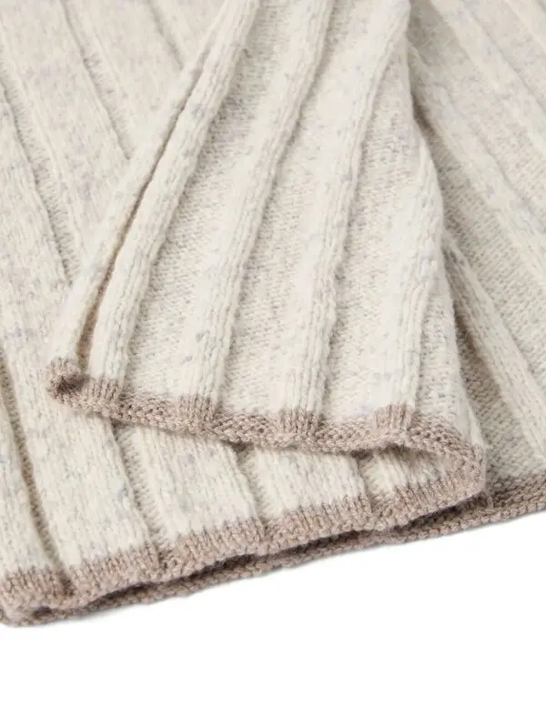 Brunello Cucinelli Ribbed Cashmere Scarf