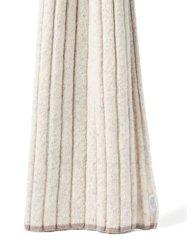 Brunello Cucinelli Ribbed Cashmere Scarf