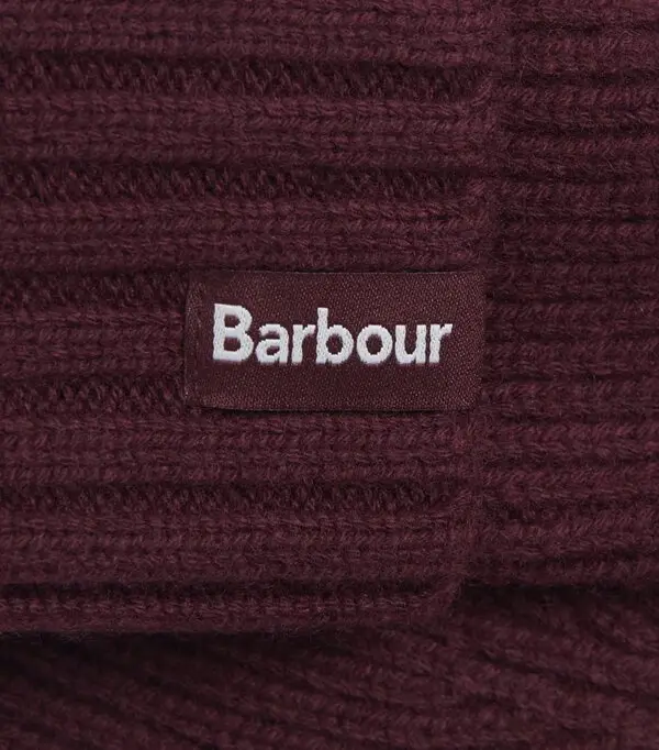 Barbour Wool-cashmere Danforth Beanie - Burgundy