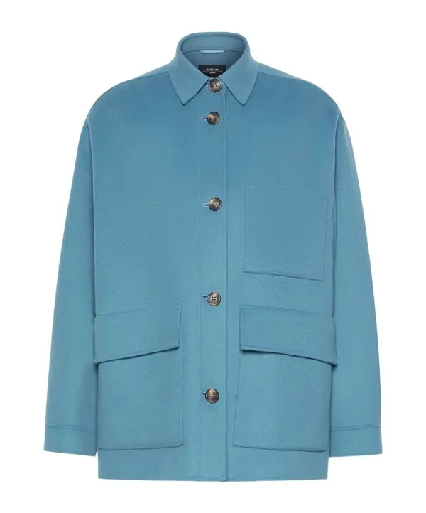 Max Mara Double Wool Jacket - Light Blue