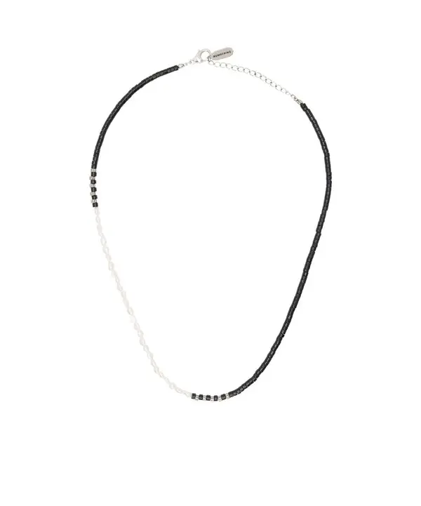 NUMBERING Beaded Necklace - Black