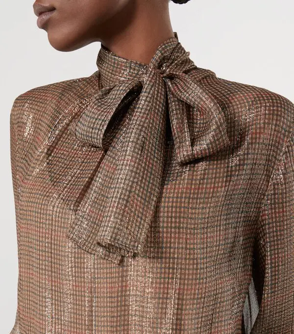 Marina Rinaldi Silk Pussybow Blouse