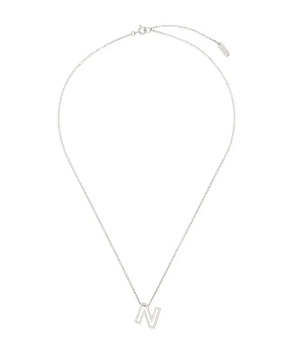 NUMBERING Cuban Chain Necklace - Silver