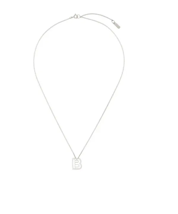 NUMBERING Cuban Chain Necklace - Silver