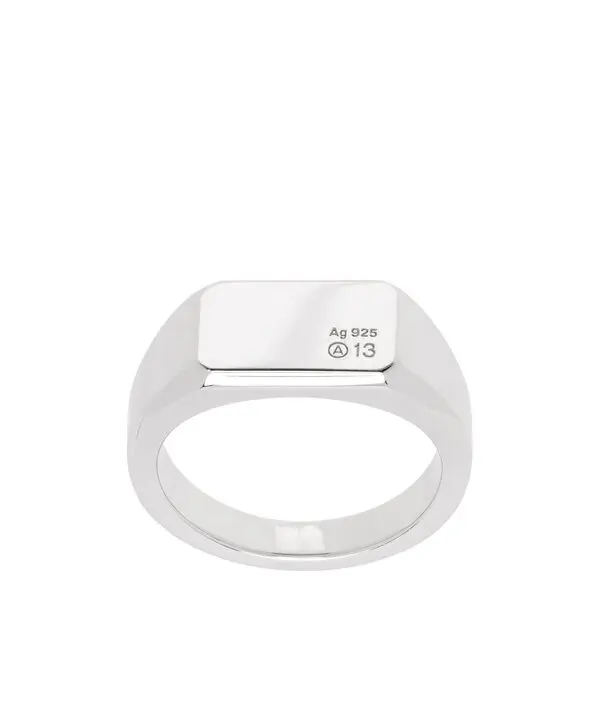 NUMBERING Signet Ring - Silver
