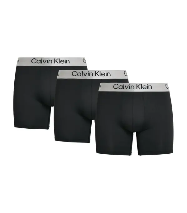 Calvin Klein Microfiber-stretch Boxer Briefs - Black