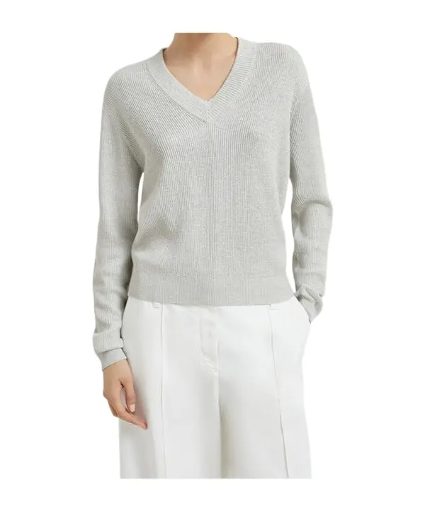 Brunello Cucinelli Long Sleeve V-neck Sweater