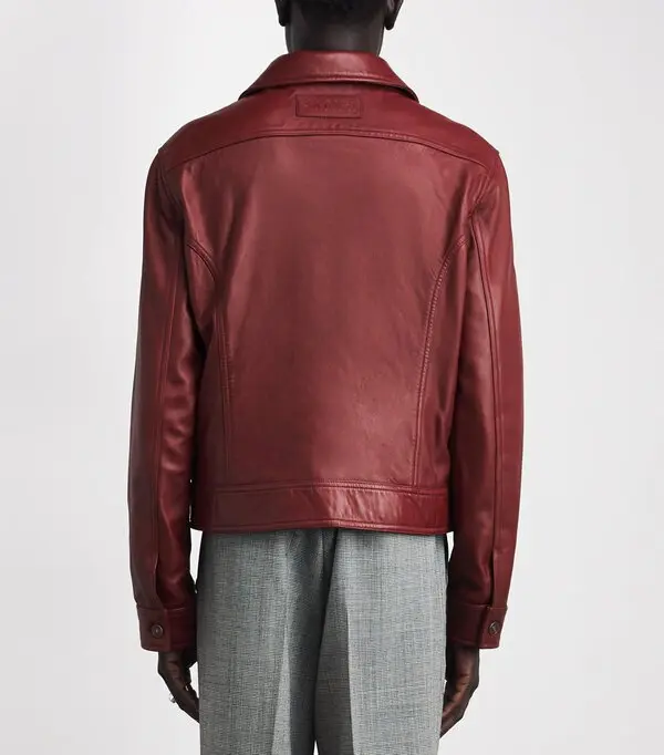 Amiri Vintage-cut Leather Jacket