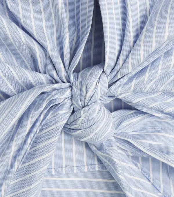 Theory Striped Tie-front Shirt - Blue
