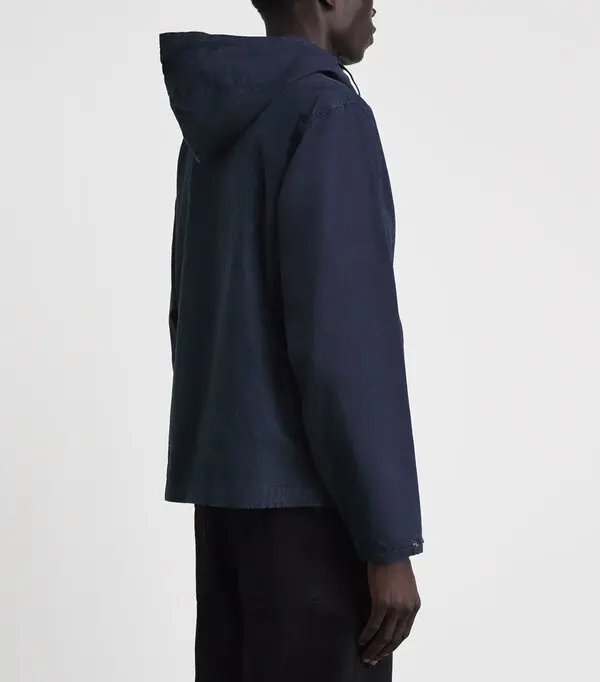 C.P. COMPANY Garment-dyed Micro-reps Jacket - Blue