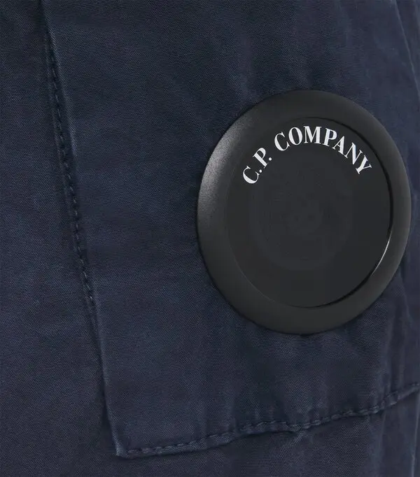 C.P. COMPANY Garment-dyed Micro-reps Jacket - Blue