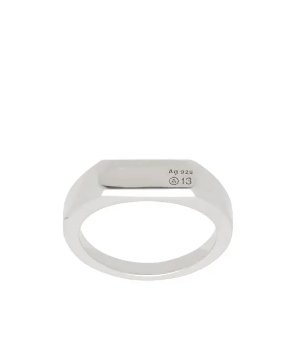NUMBERING Signet Ring - Silver