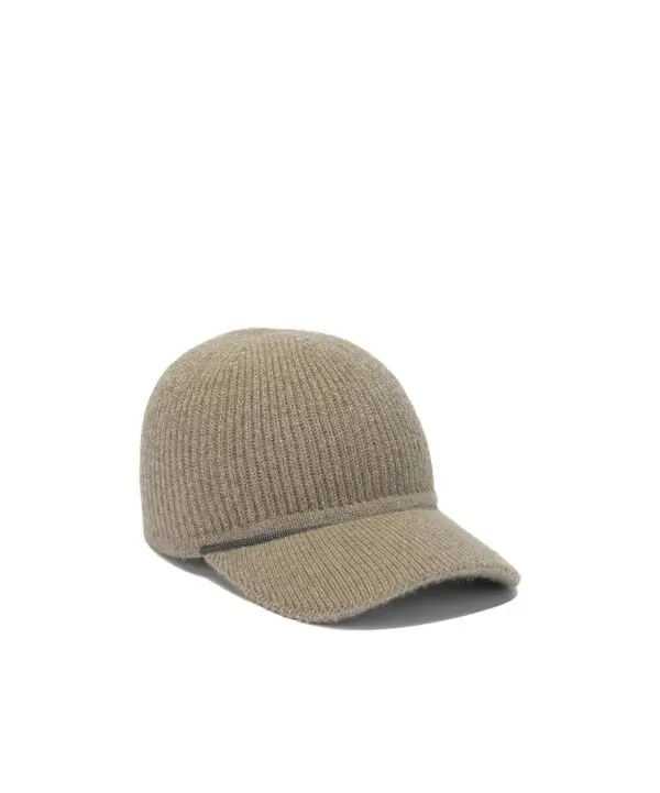 Brunello Cucinelli Knit Baseball Cap - Beige