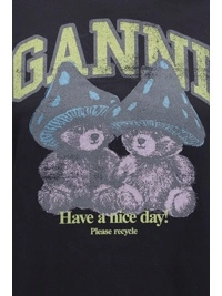 GANNI Teddy Mushrooms Graphic T-shirt
