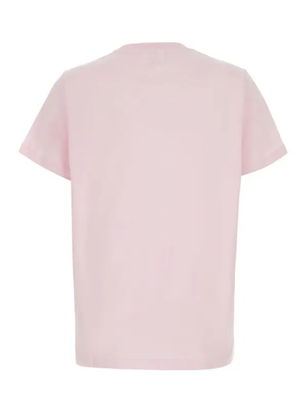GANNI Graphic Print T-shirt - Pink