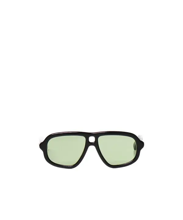 Bottega Veneta Full Rim Aviator Sunglasses - Black