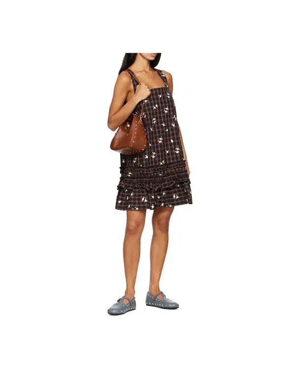 GANNI Mini Hobo Stud-embellished Totebag