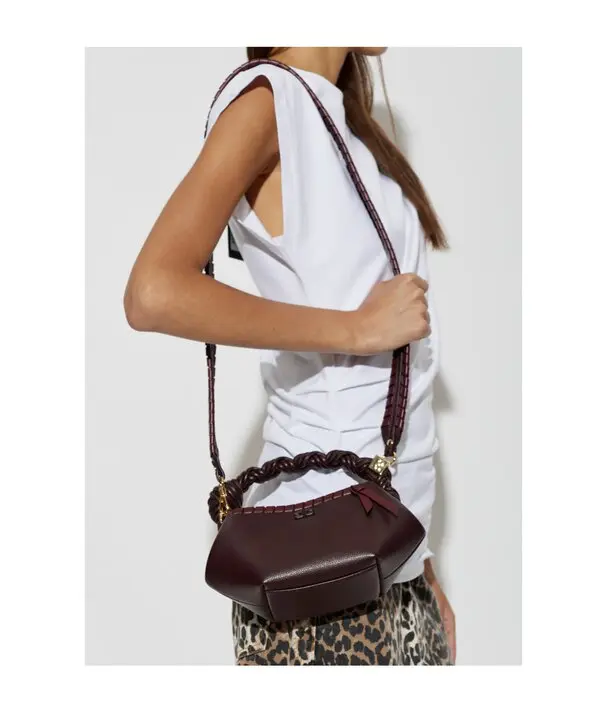 GANNI Bou Small Braided Shoulder Bag