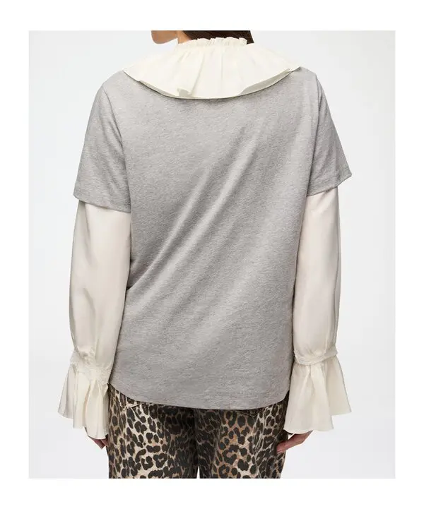 GANNI T-shirt With Forest Teddy