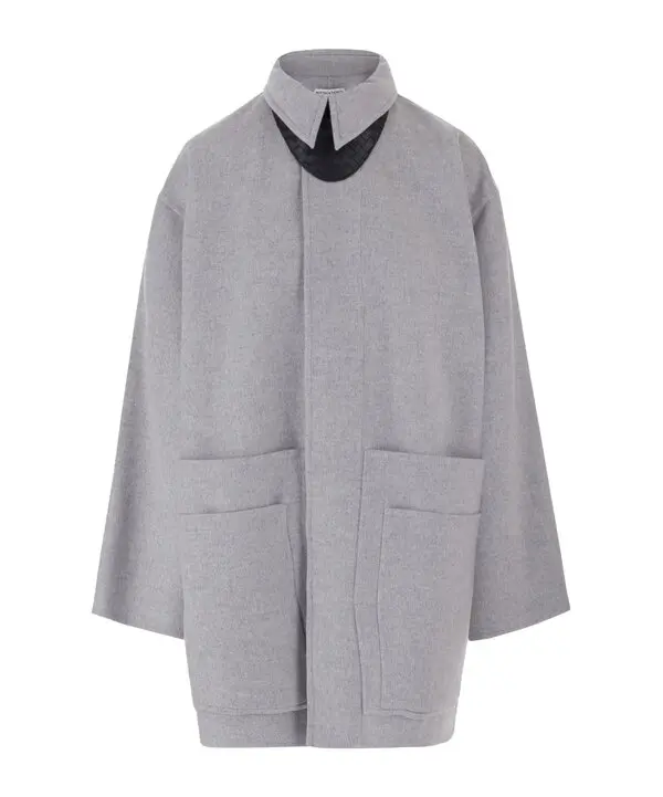 Bottega Veneta Long-sleeved Coat - Grey