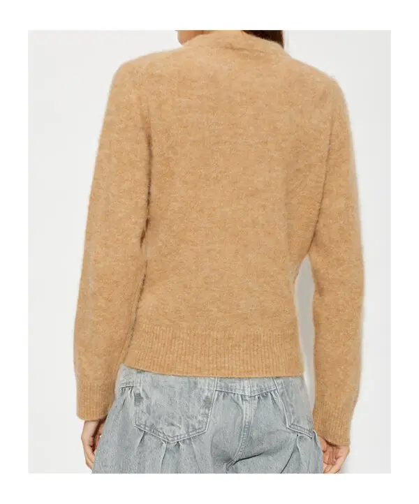 GANNI Graphic-intarsia Crew-neck Sweater