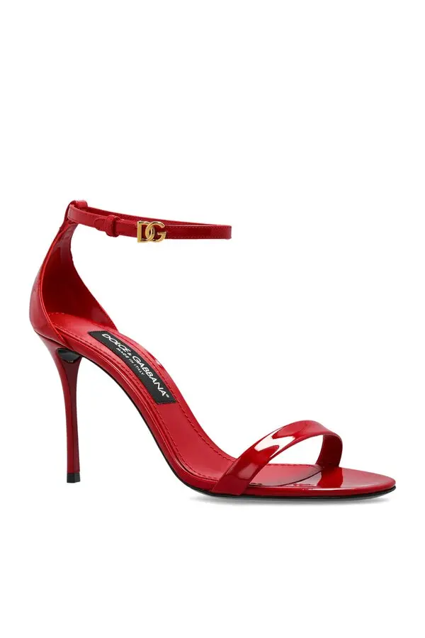 Dolce & Gabbana Ankle Strap Sandals With Dg Buckle