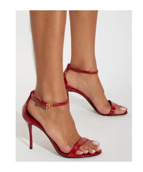 Dolce & Gabbana Ankle Strap Sandals With Dg Buckle