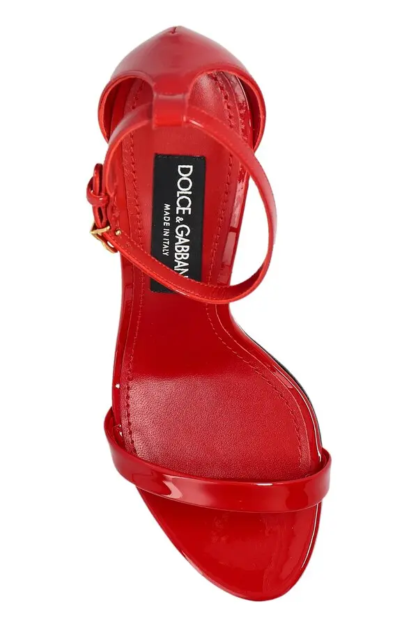 Dolce & Gabbana Ankle Strap Sandals With Dg Buckle