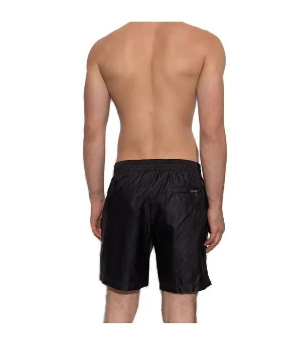 Dolce & Gabbana Dolce Gabbana Logo Jacquard Elastic Waist Swim Boxers