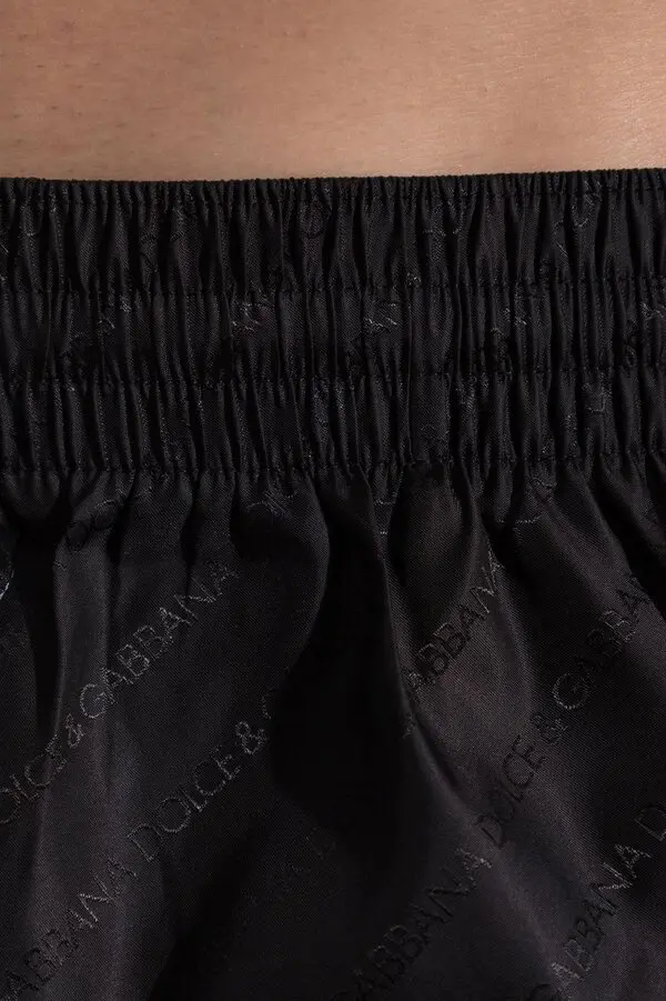 Dolce & Gabbana Dolce Gabbana Logo Jacquard Elastic Waist Swim Boxers