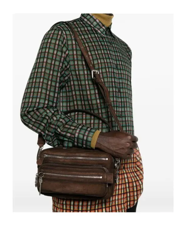 Acne Studios Camero Party Suede Shoulder Bag