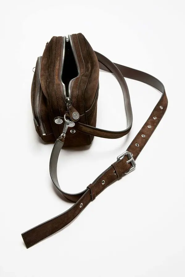 Acne Studios Camero Party Suede Shoulder Bag